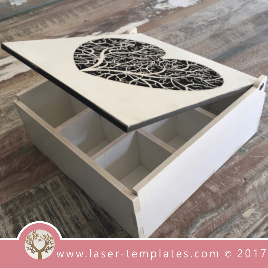 Template Laser cut sorting wooden box. Online store, free designs every ...
