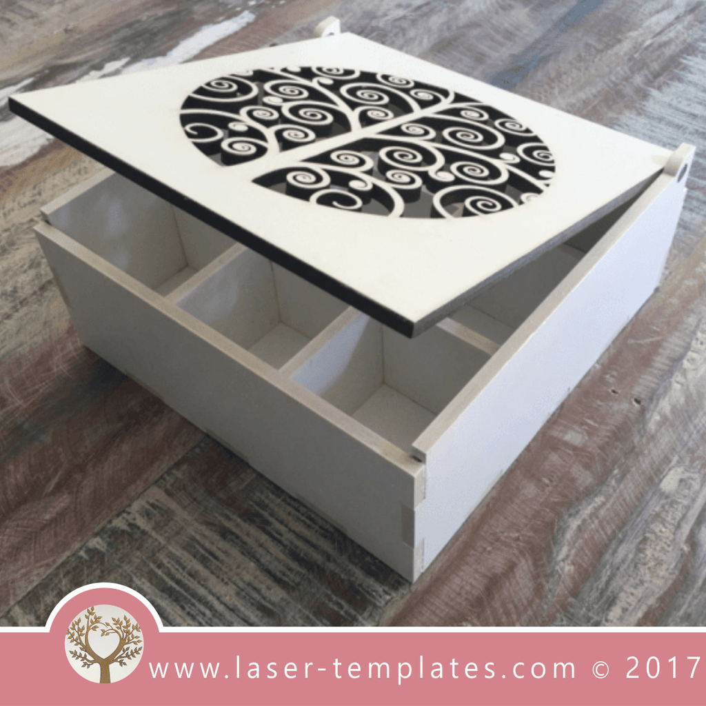 Template Laser cut sorting wooden box. Online store, free designs every ...