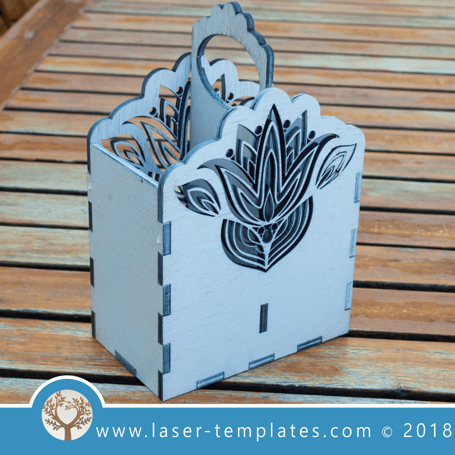 Laser Cut Utensil Box Template, Download From The Online Store – Laser ...