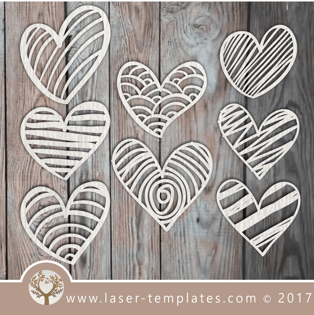 Heart template laser cut online store, free vector designs every day. 8 ...