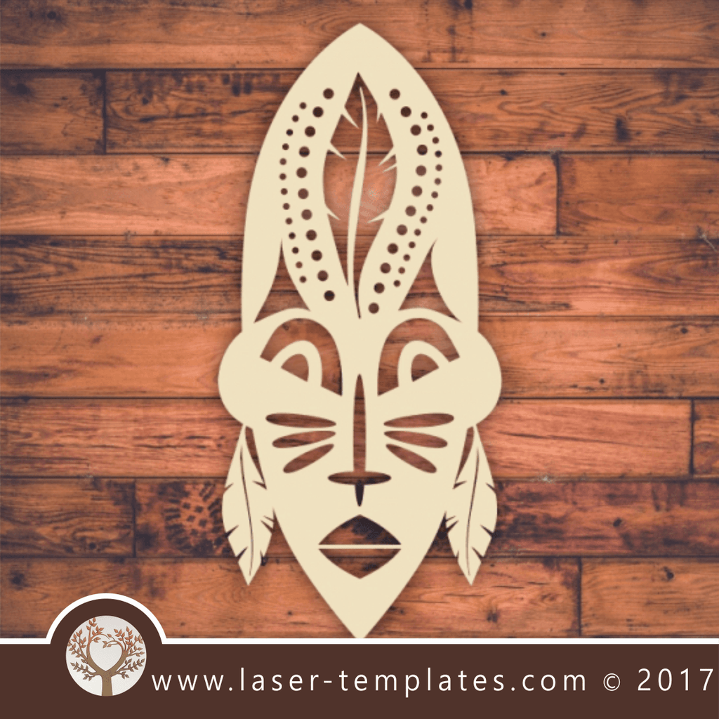 African masks design, download Template for laser cutting. – Laser ...
