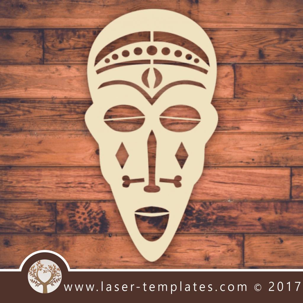 African masks design, download Template for laser cutting. – Laser ...