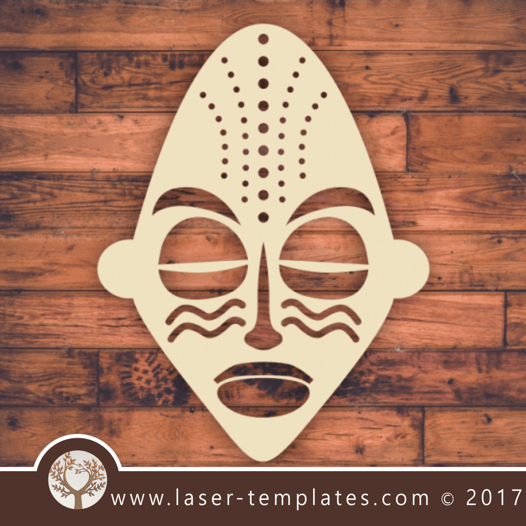 African masks design, download Template for laser cutting. – Laser ...