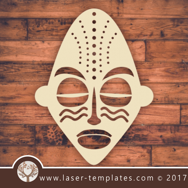 African masks design, download Template for laser cutting. – Laser ...