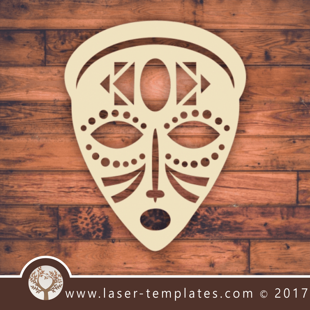 African masks design, download Template for laser cutting. – Laser ...