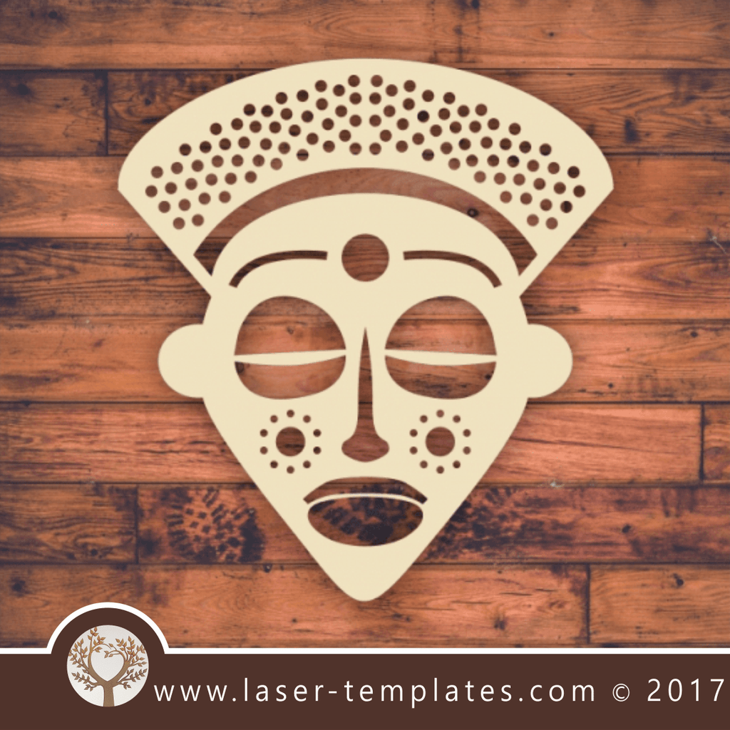 African masks design, download Template for laser cutting. – Laser ...