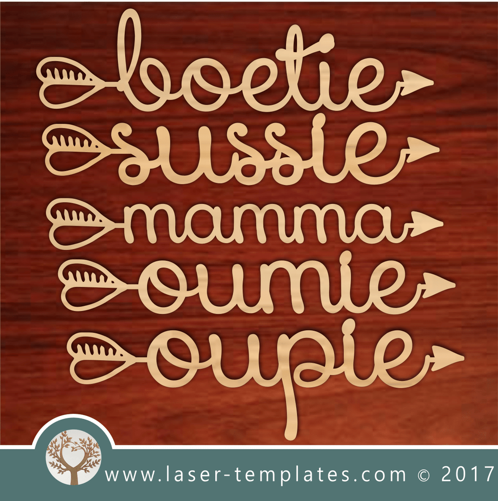 Laser cut word-arrow templates. Online pattern store. Free vectors ...