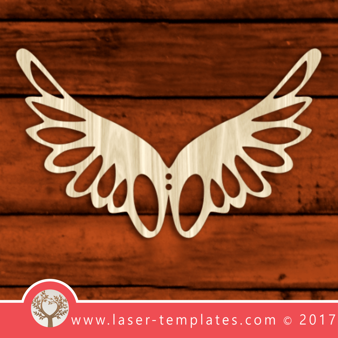 Angel wings template, pattern, design, Mothers day gift. Free Vector ...