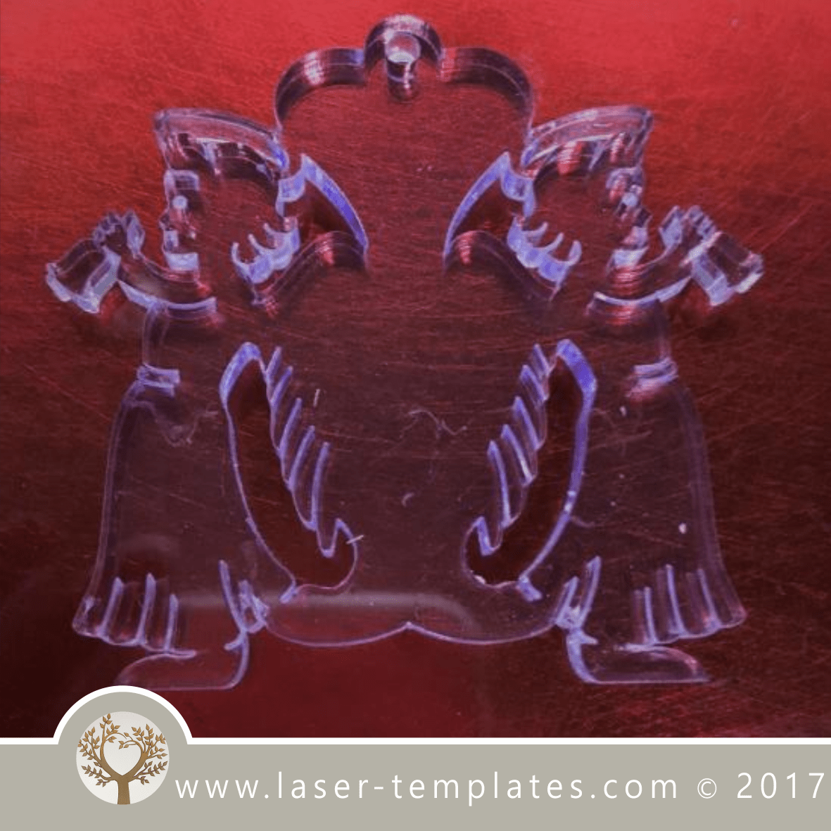 Angels Christmas laser cut template, download vector designs – Laser ...