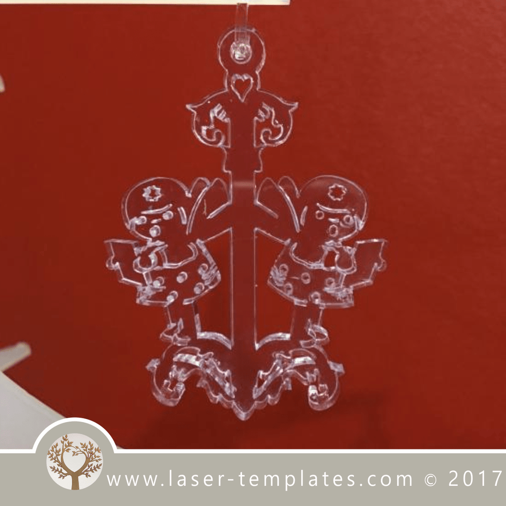 Angels Singing Christmas laser cut template, download vector designs ...