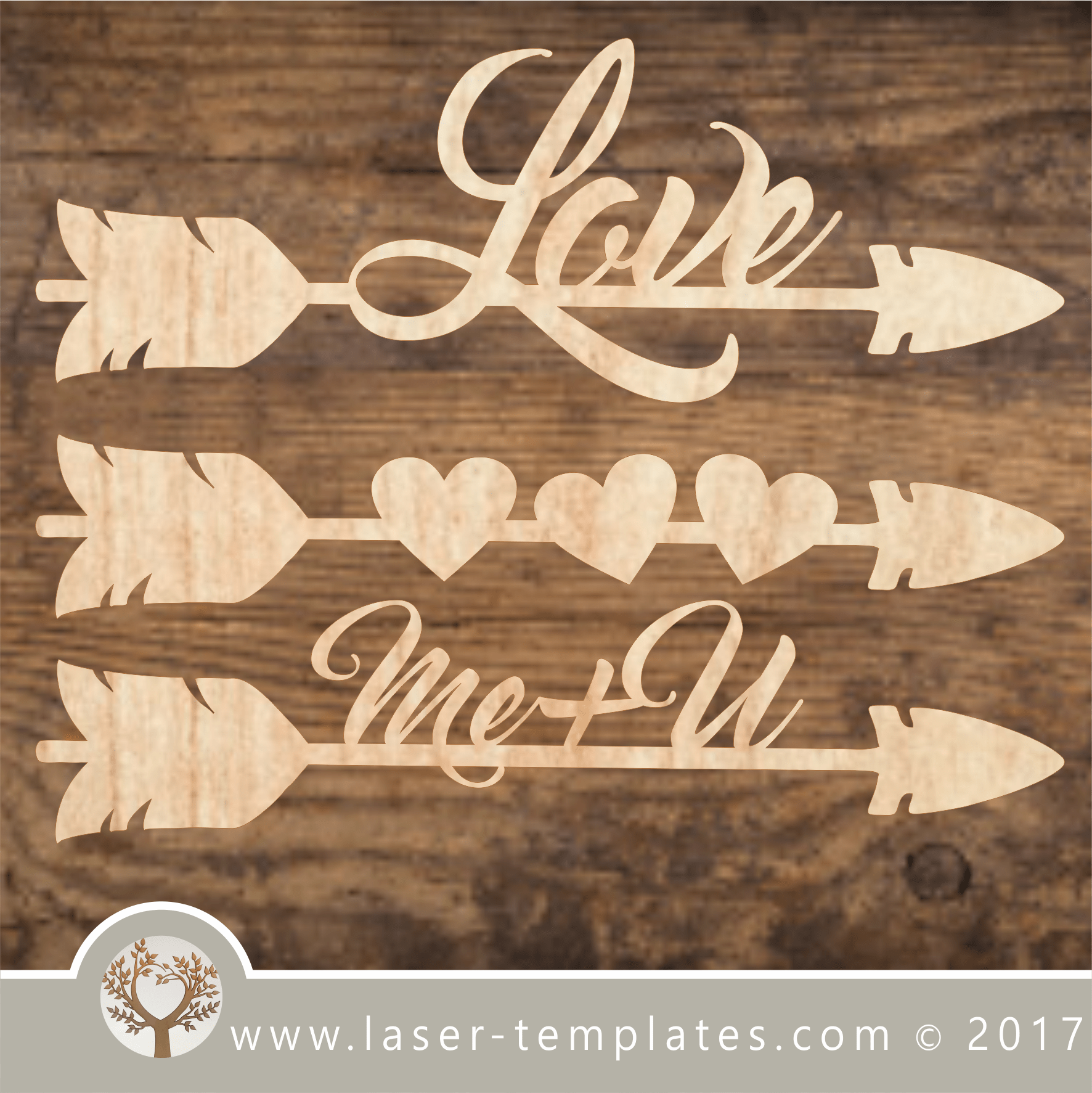 laser cut word arrows templates, pattern, online design store free ...