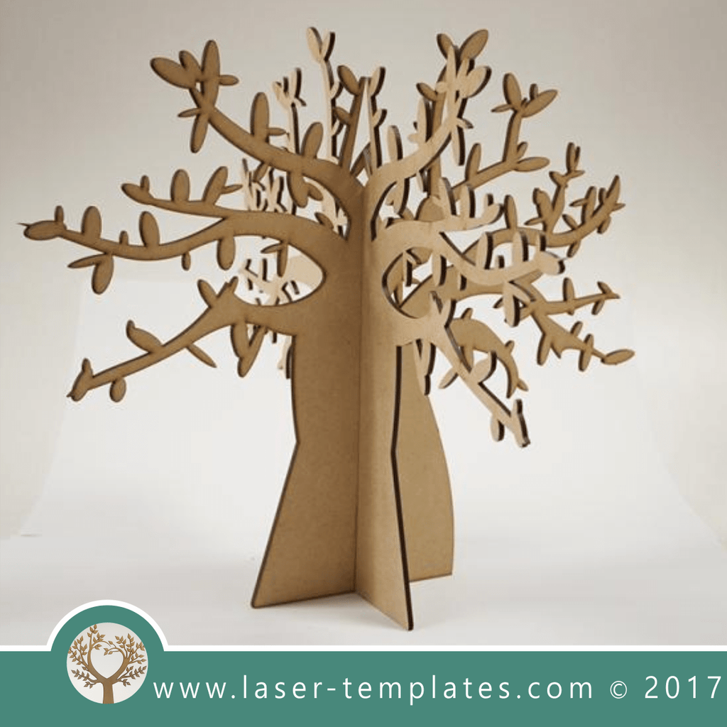 Standing Tree Laser Cut Template Christmas Tree Stand, Laser Cut File,