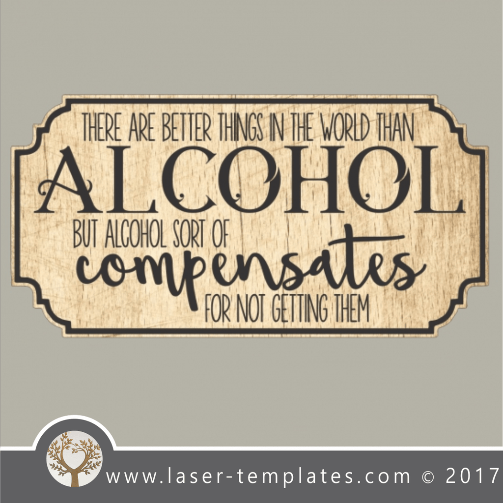 Funny Bar sign template, online vector design store for laser cut and ...