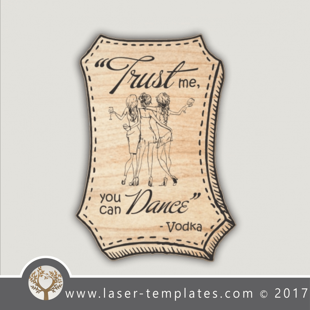 Funny Bar sign template for laser cut and engraving. Online design ...