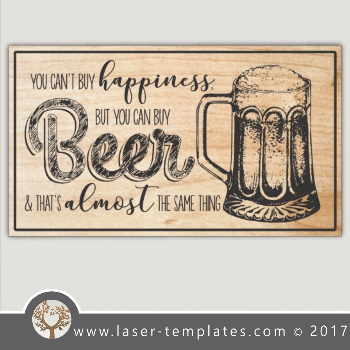 Funny beer Bar sign template for laser cut and engraving. Online design ...