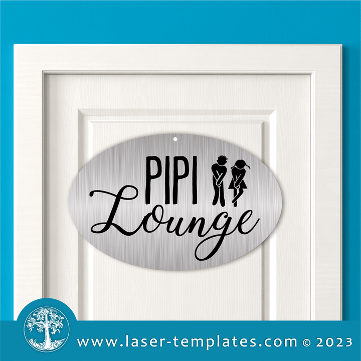 Bathroom Sign – Laser Ready Templates