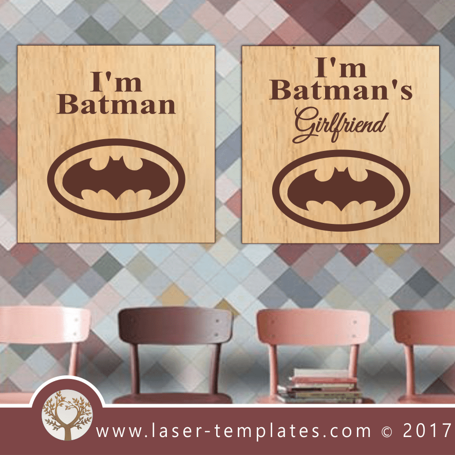 Laser Cut Batman Wall Art Template, Download Vector Designs Online ...
