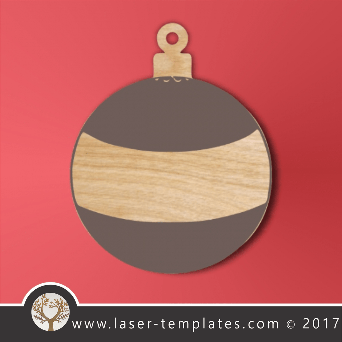 Bauble laser cut template. Online pattern, design store – Laser Ready ...