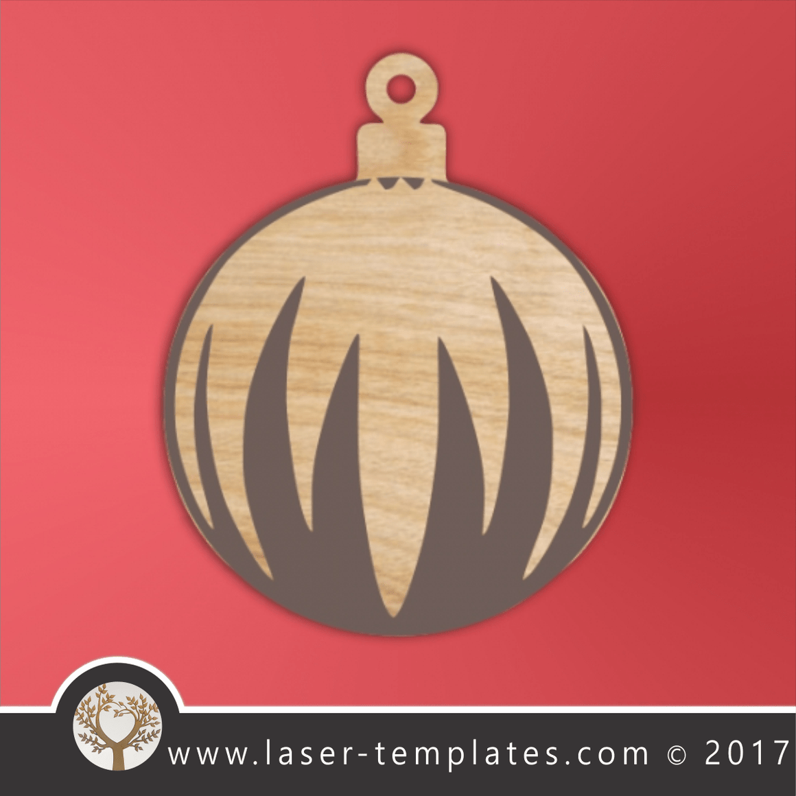 Bauble laser cut template. Online pattern, design store – Laser Ready ...