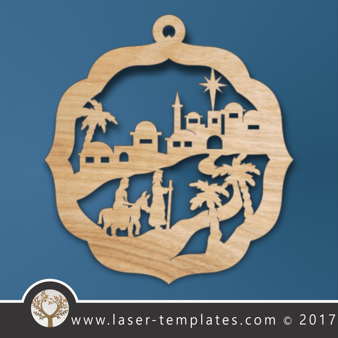Bethlehem Christmas laser cut template, design patterns download ...