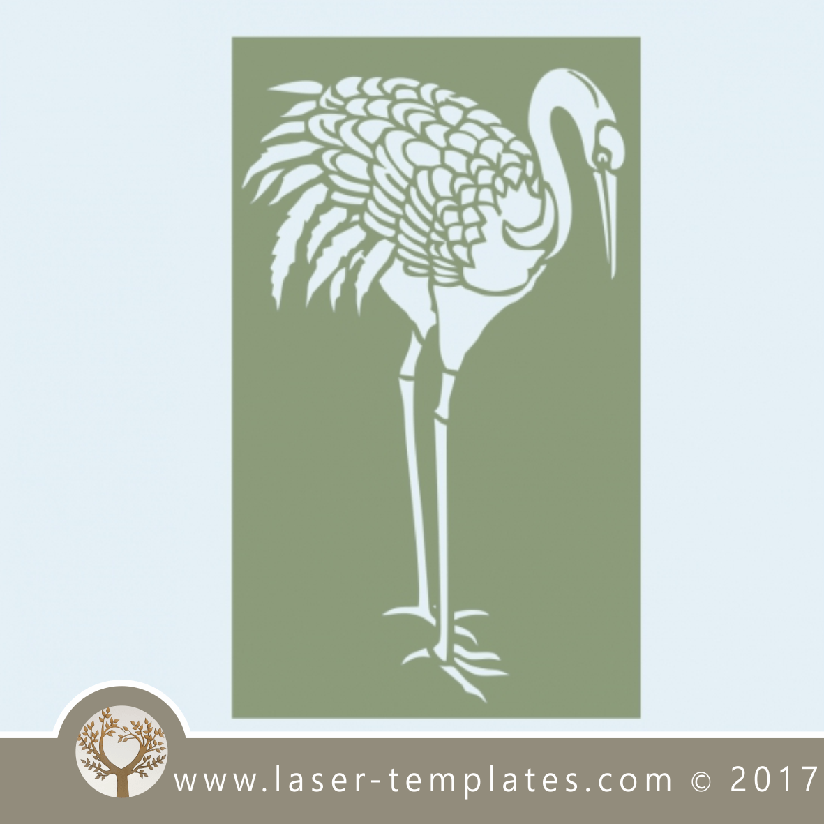 Bird stencil laser cut template download design. – Laser Ready Templates