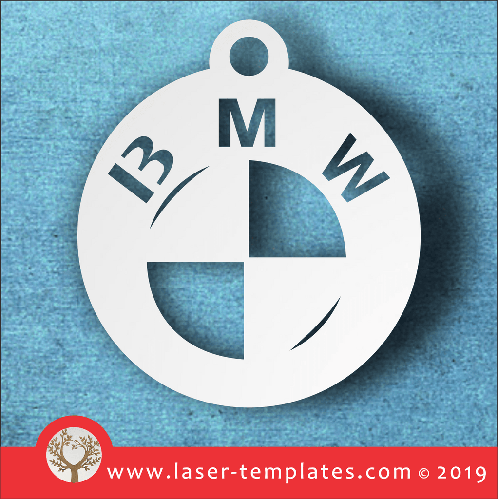 Laser cut template for BMW Key Ring – Laser Ready Templates