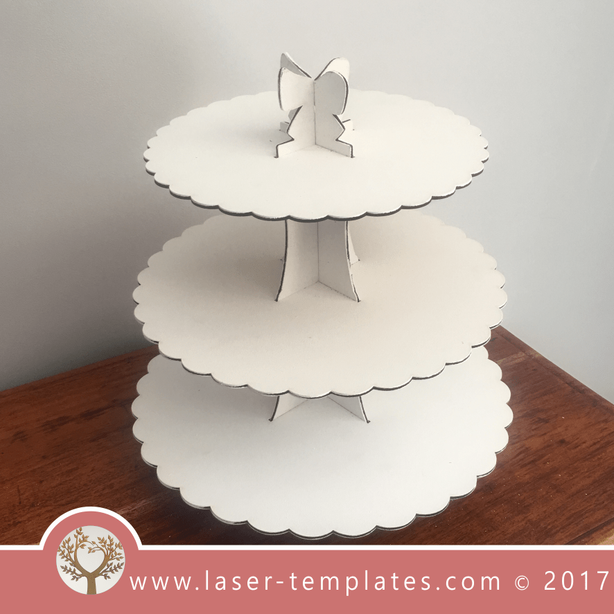 Bow Tie Cupcake Stand Laser cut template, Download Vector Design ...