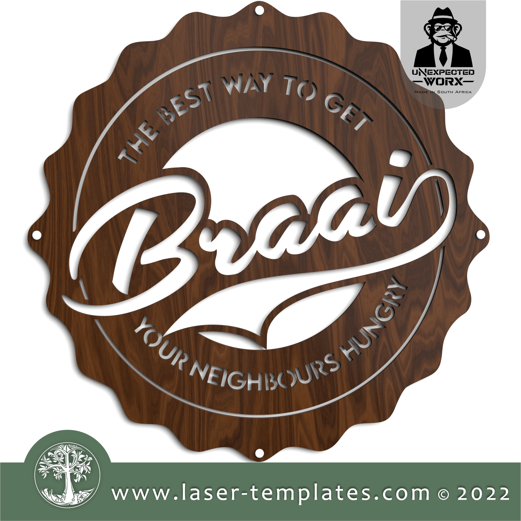 Braai Wall Art – Laser Ready Templates