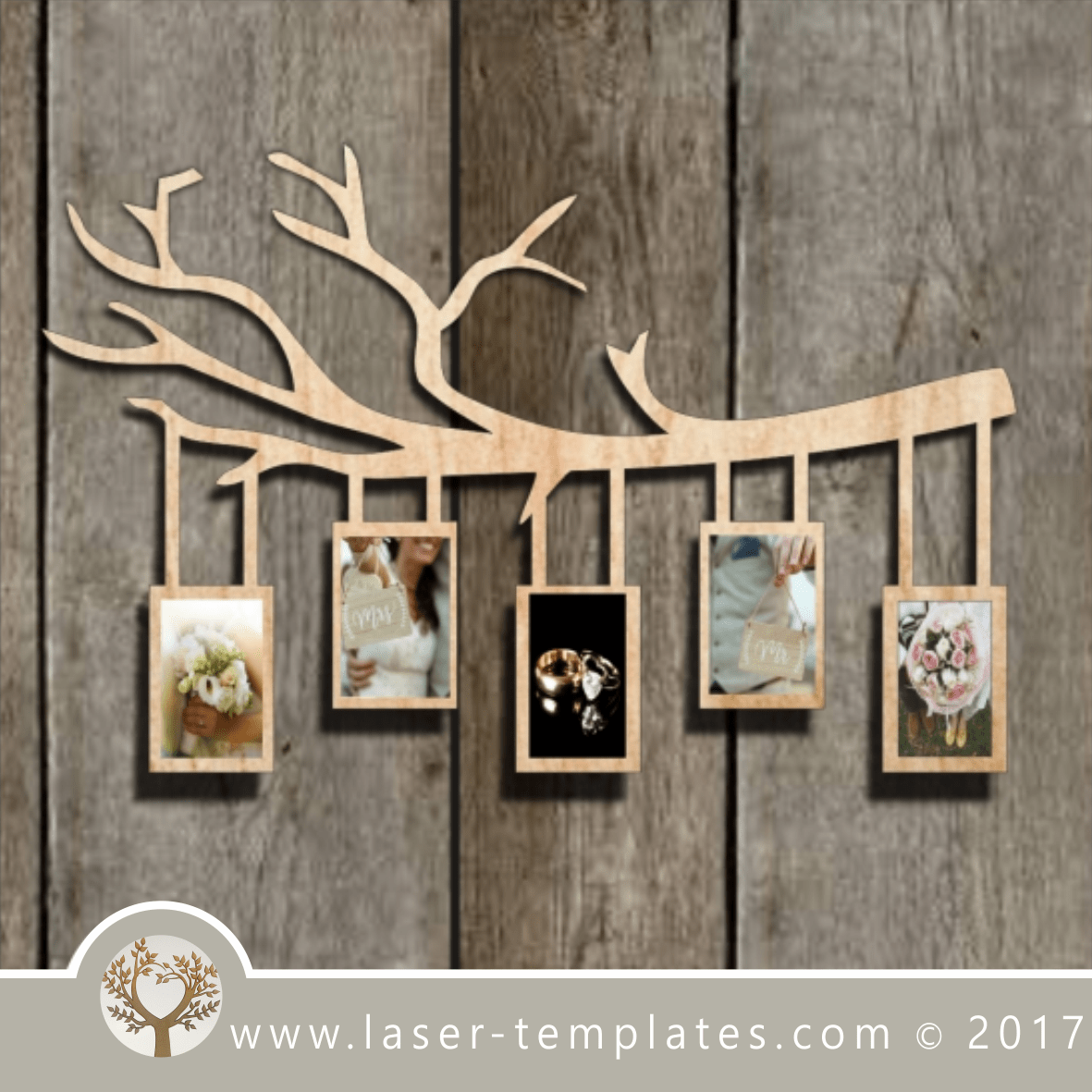 tree photo frame template, online laser cut design store – Laser Ready ...