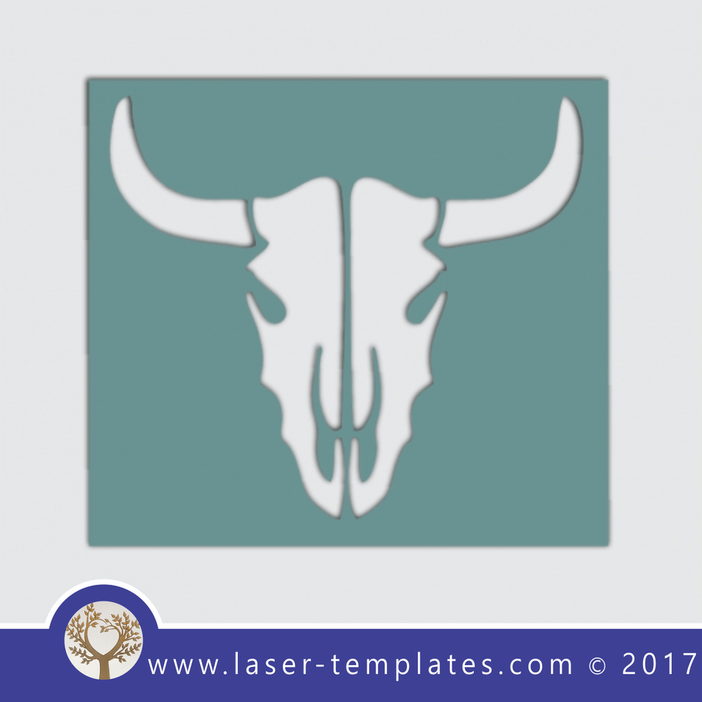 Bull template, online laser cut design store. Download Vector patterns ...