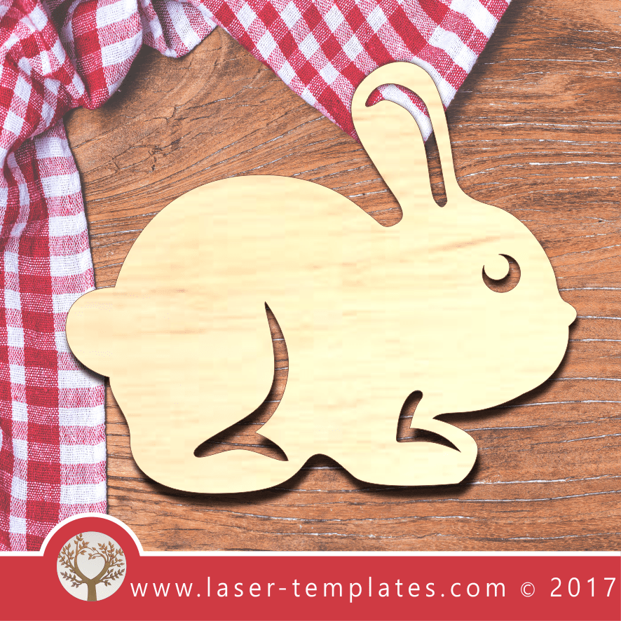 Laser Cut Bunny Template, Download Laser Ready Vector Designs Online ...