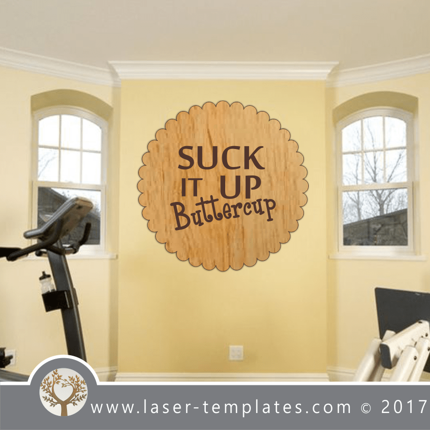 Laser Cut Buttercup Wall Art Template, Download Vector Designs. – Laser ...