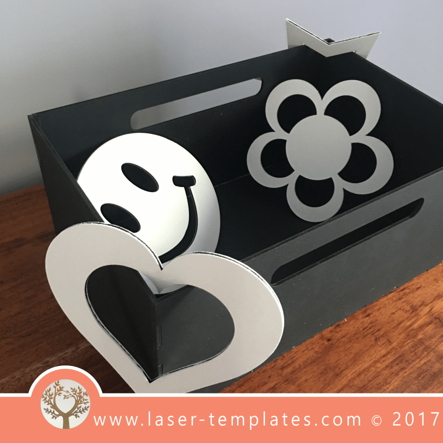 Laser Cut Carry Box Template, Download Laser Ready Vector Designs ...