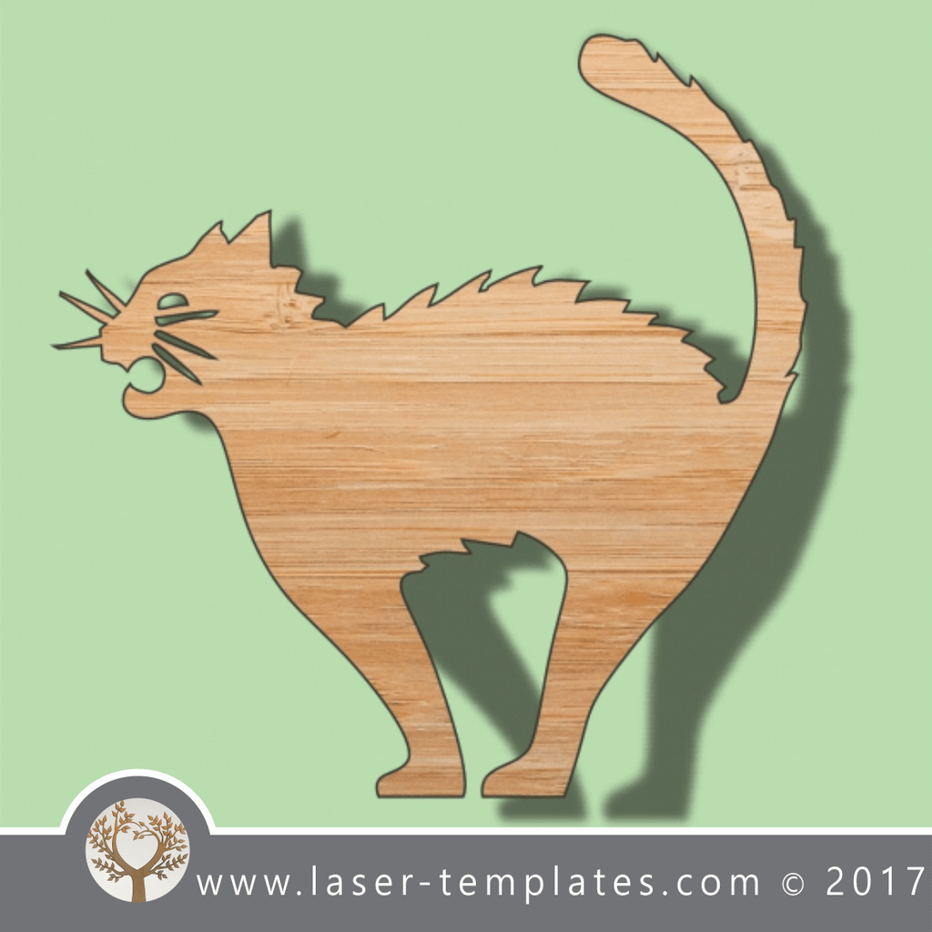 Cat template, online laser cut design store. Download Vector patterns ...