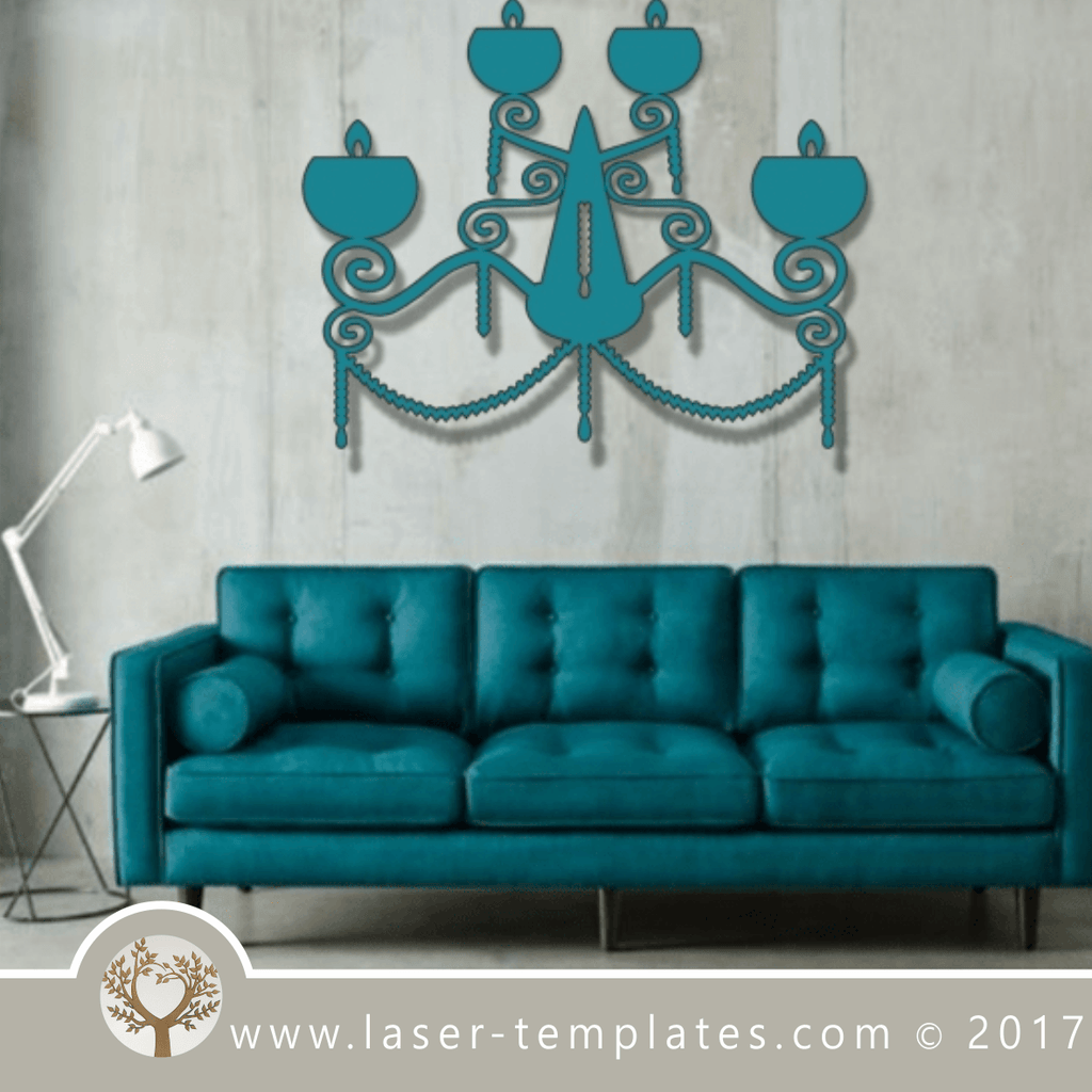 Laser cut chandelier template, pattern, design. Online store – Laser ...