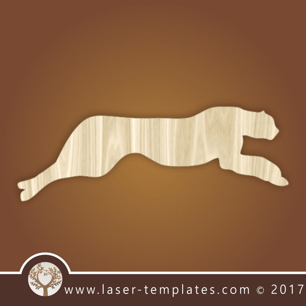 Cheetah template, online design store for laser cut patterns. – Laser ...
