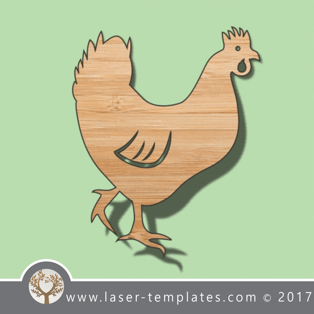 Chicken template, online laser cut design store. Download Vector ...