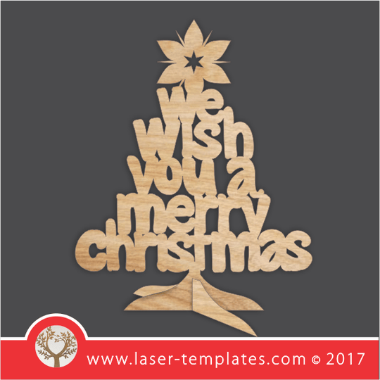 Christmas Tree template for laser cutting, online design store – Laser ...
