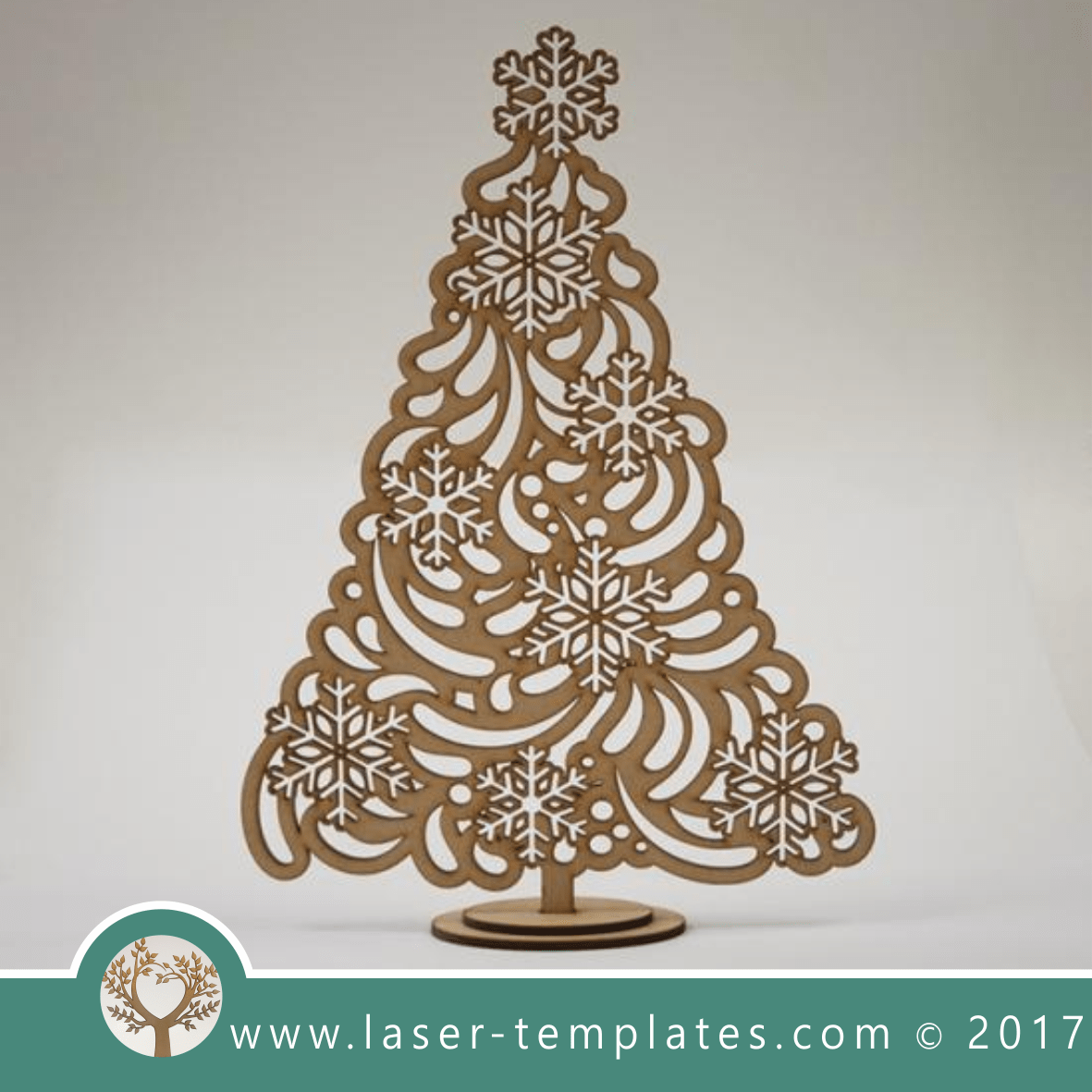 Christmas Laser cut tree template. Online 3d vector design download ...