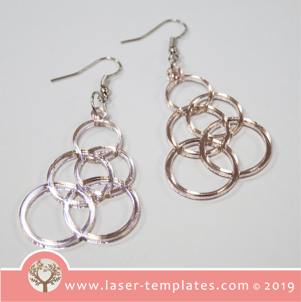 Laser cut template Circle Earrings – Laser Ready Templates