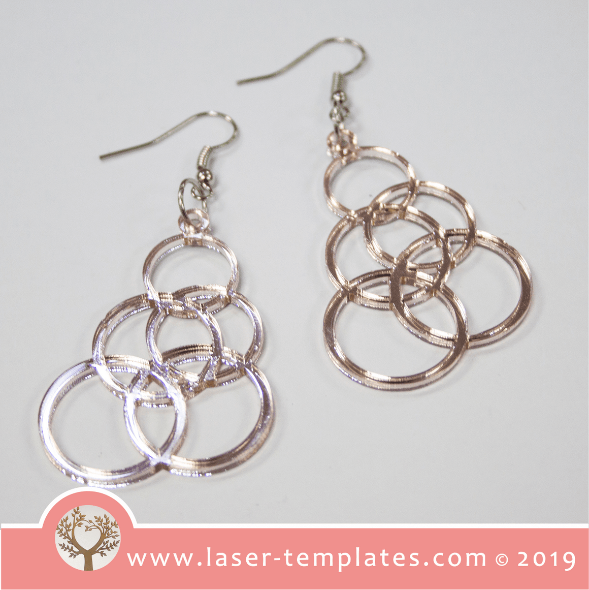 Laser cut template Circle Earrings – Laser Ready Templates