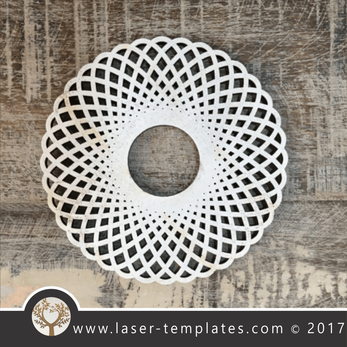 Laser cut coaster template. Circle design, free Vector patterns every ...