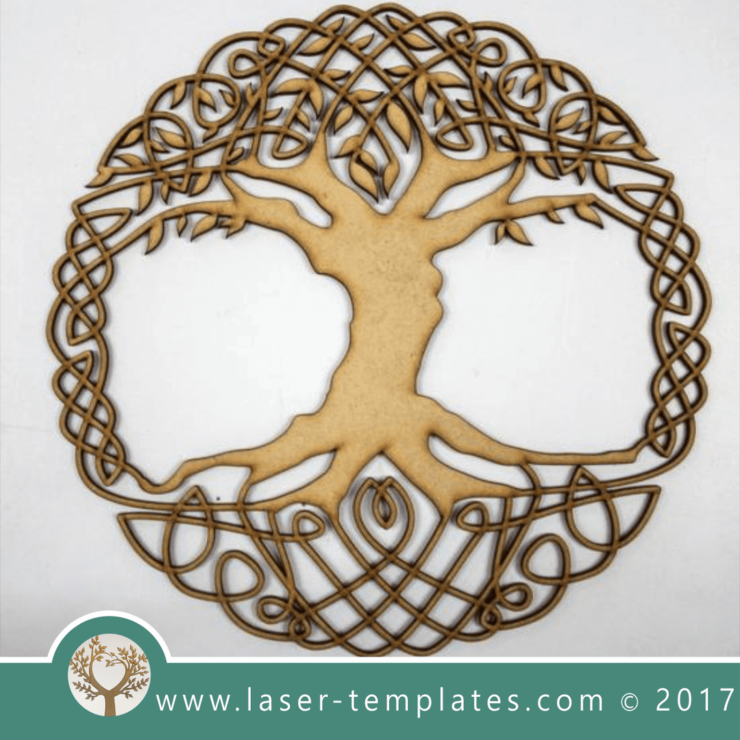 Laser cut tree template. Online vector design download free patterns ...
