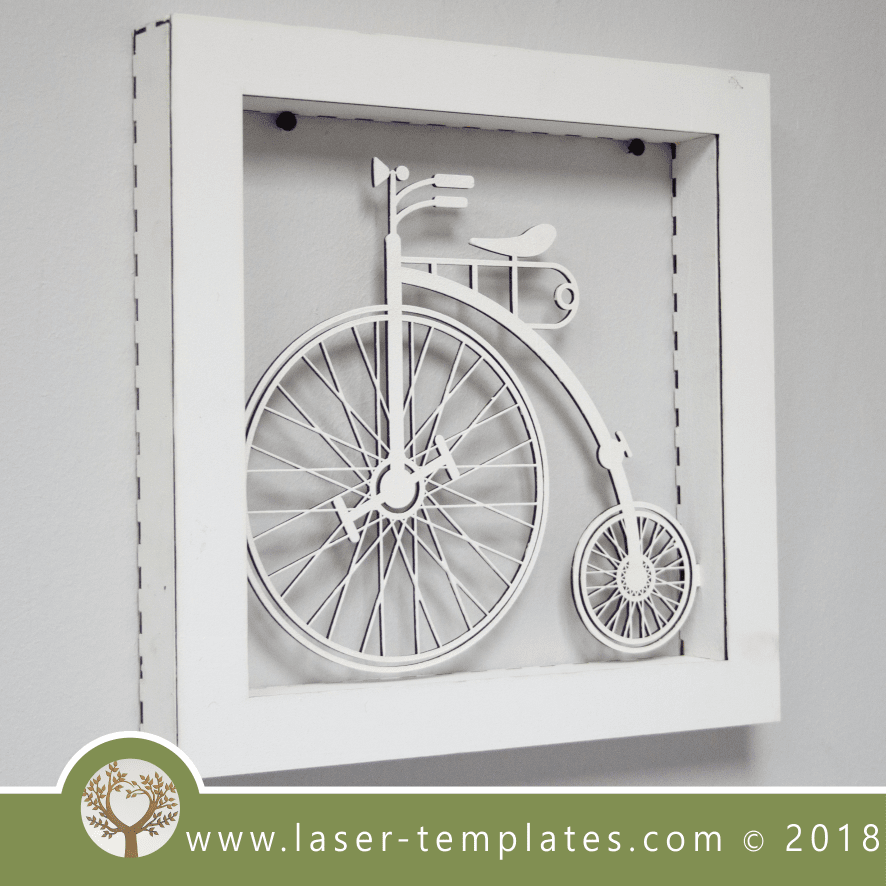 Classic Bicycle Frame Download. Laser Cut Template Online Store ...