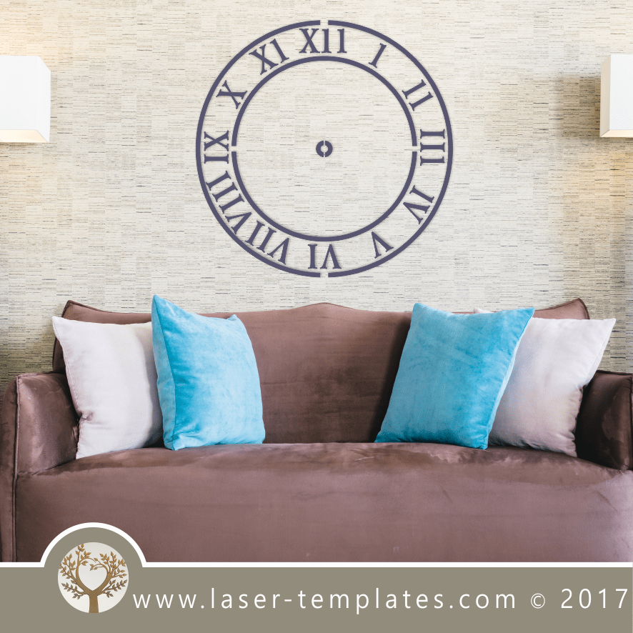 Clock Stencil template, search 1000's of laser cut designs online ...