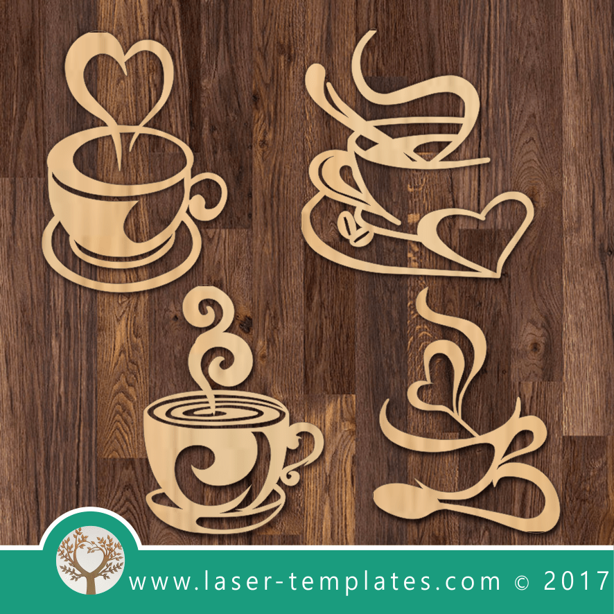 Coffee Laser Cut Templates, search 1000's of online design templates ...