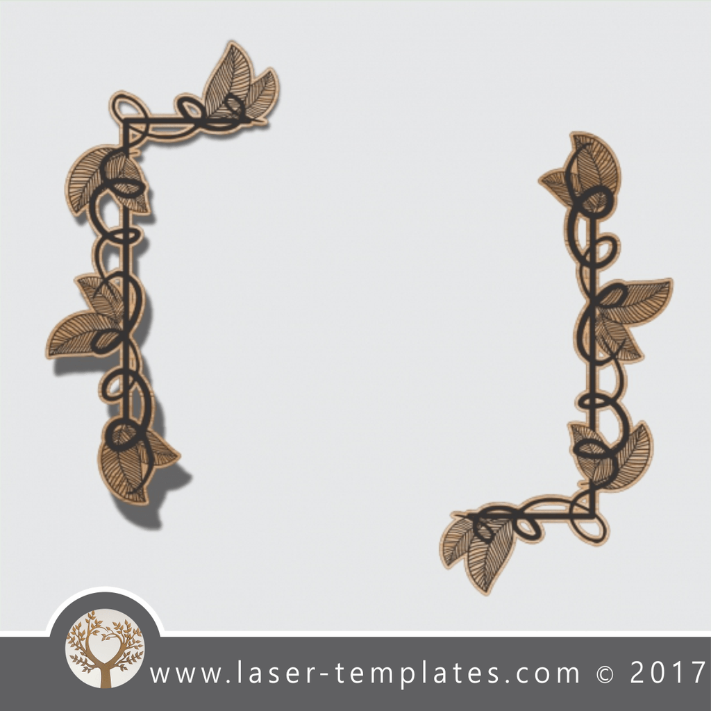laser cut border corner template, online laser cut design store ...