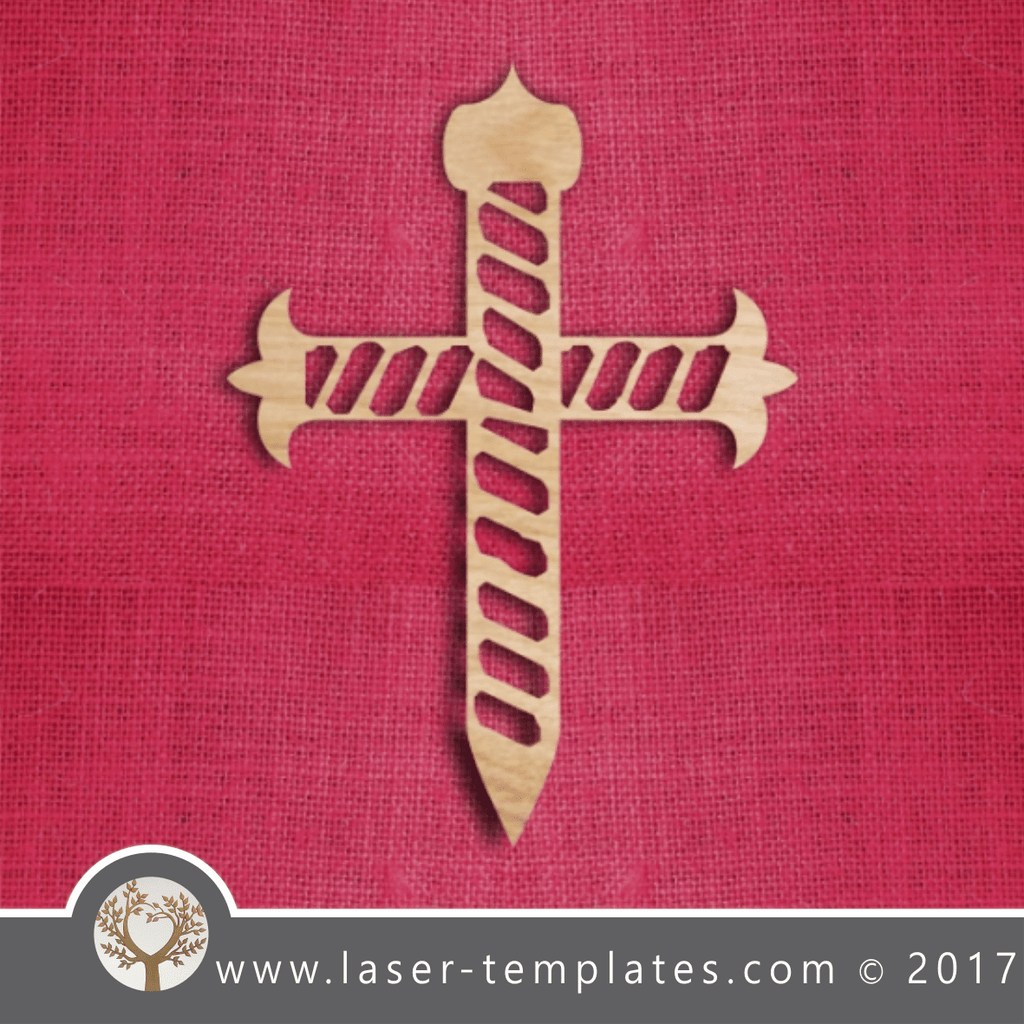 Laser cut cross template, pattern, design. Free vector designs every ...