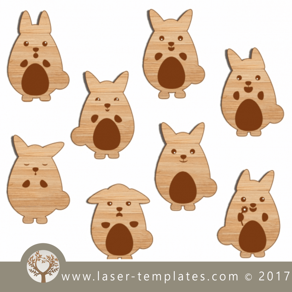 Cute animal templates, laser cut patterns, download designs. – Laser ...