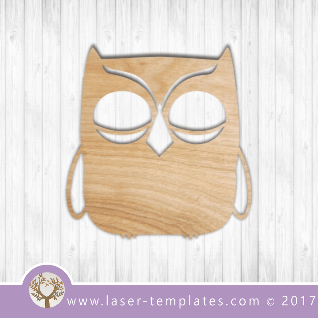 Cute Owl bird laser cut template. $1 ON SALE - Online store for laser ...